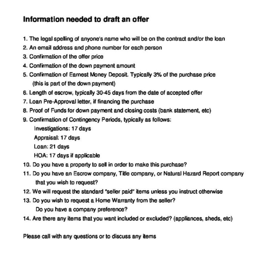 Checklists - KW Agent Resources